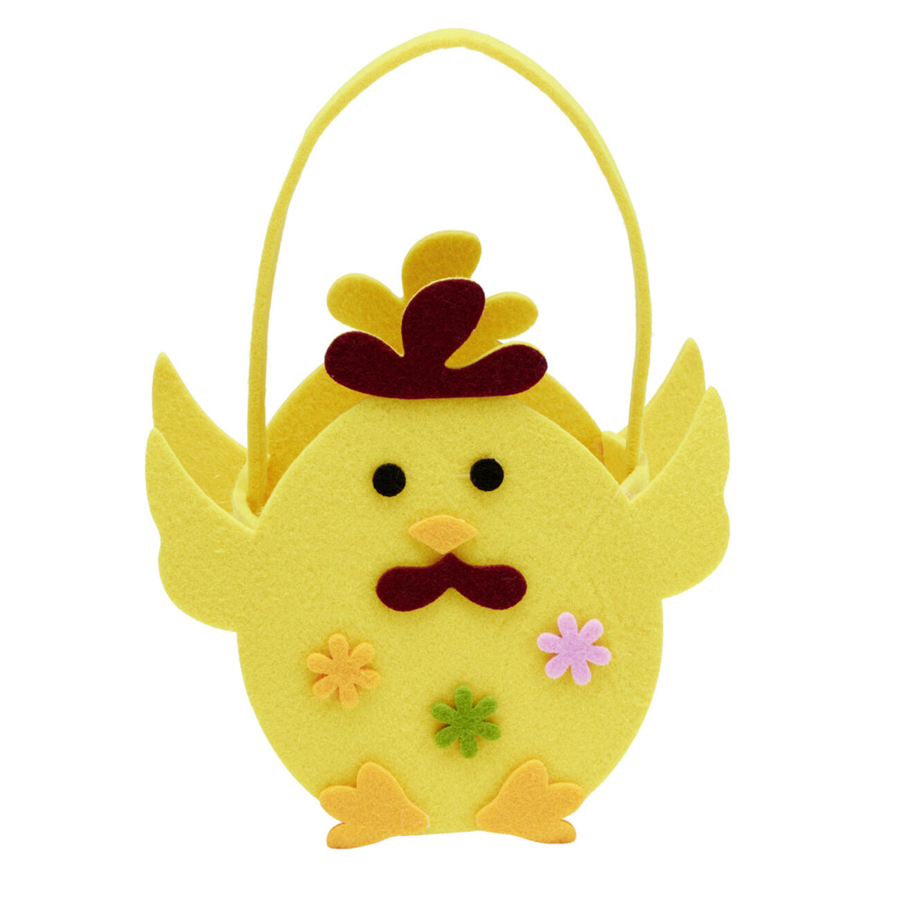 Panier en feutrine Pâques 15x7xH14,5cm (5 modèles) | GIFI