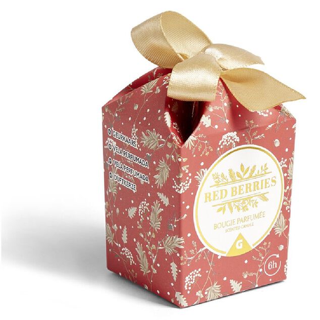 Bougie de table senteur fruits rouges 6H | GIFI