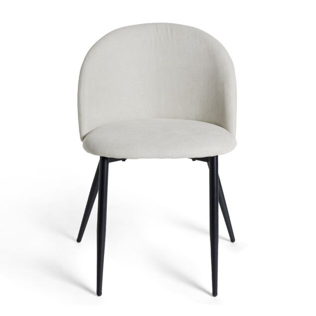 Chaise Gaëlle noir et gris L51xP55xH75cm | GIFI