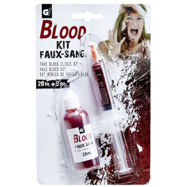 Kit faux sang + seringue Halloween | GIFI