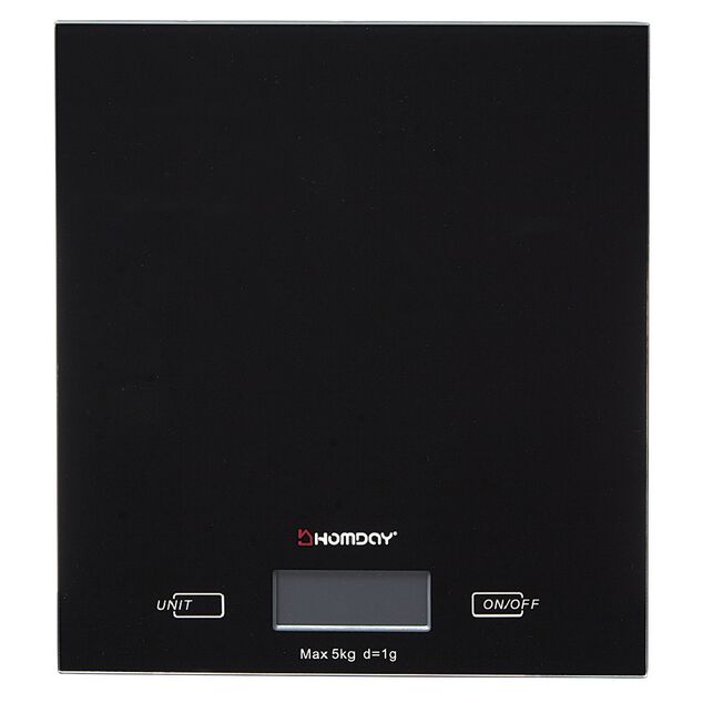 Balance de cuisine électronique et tactile noire Homday | GIFI