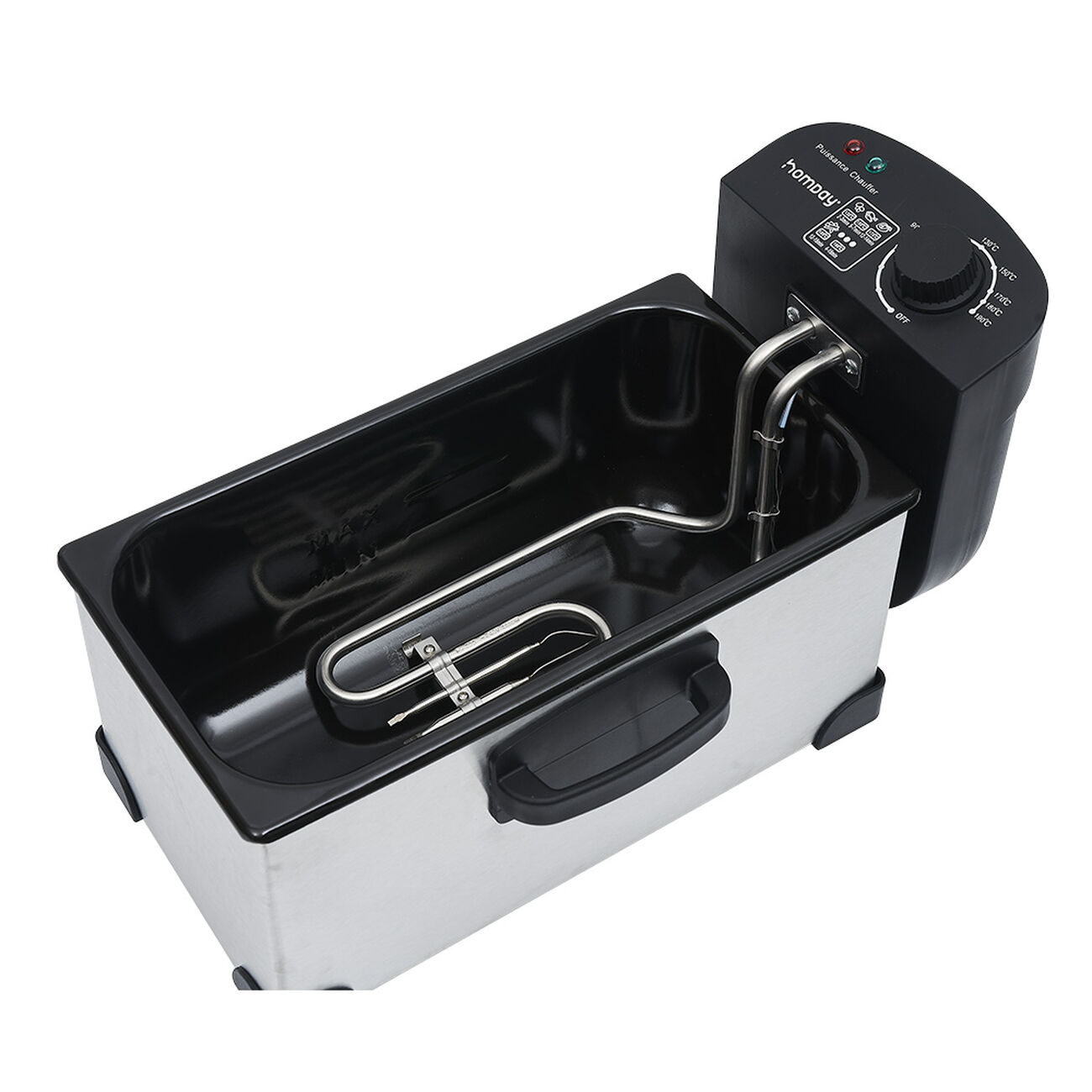 Friteuse électrique Homday en inox 3L 2000W | GIFI