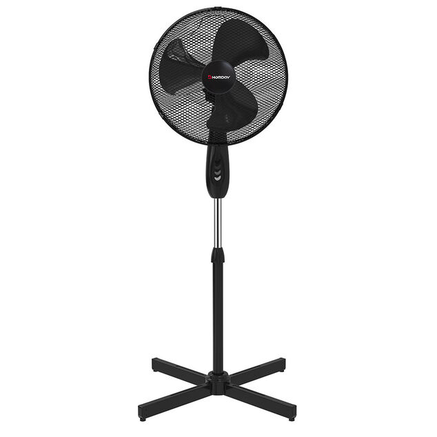 Ventilateur sur pied Homday 3 vitesses noir | GIFI