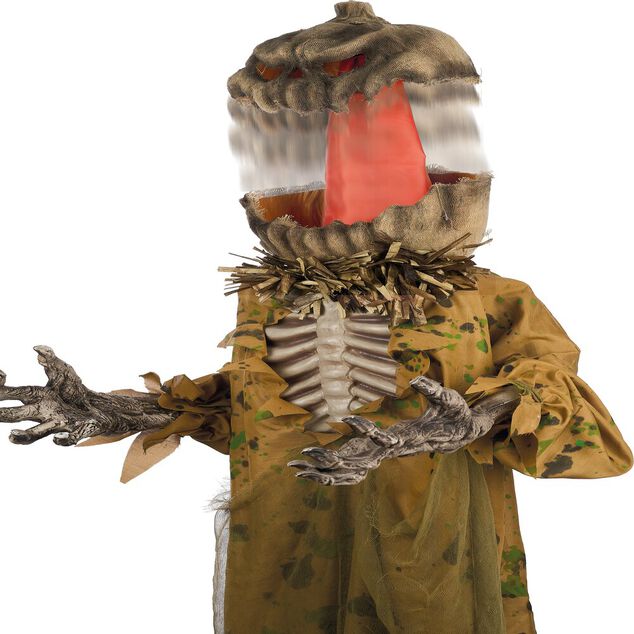 Automate épouvantail citrouille sonore et animé H170cm | GIFI