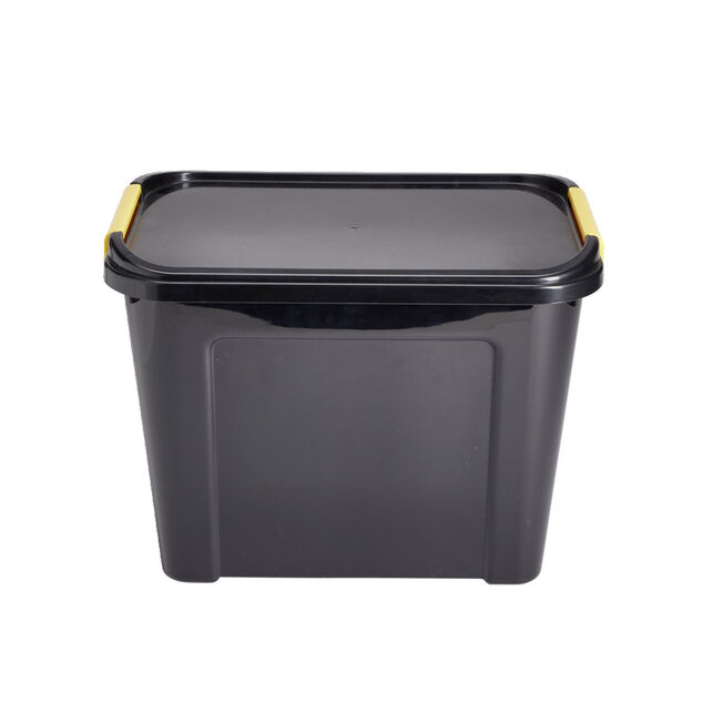 Box de rangement brico 18L à roulettes et couvercle à clip 38x28xH27 ...