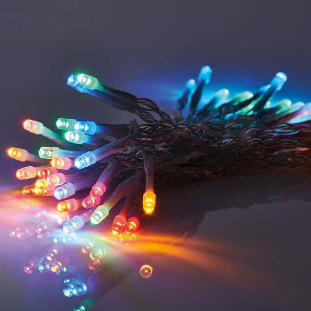 Bordure de toit lumineuse multicolore extérieur 192 LED | GIFI
