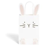 Lot de 4 sacs en papier 14x30cm forme lapin de Pâques | GIFI