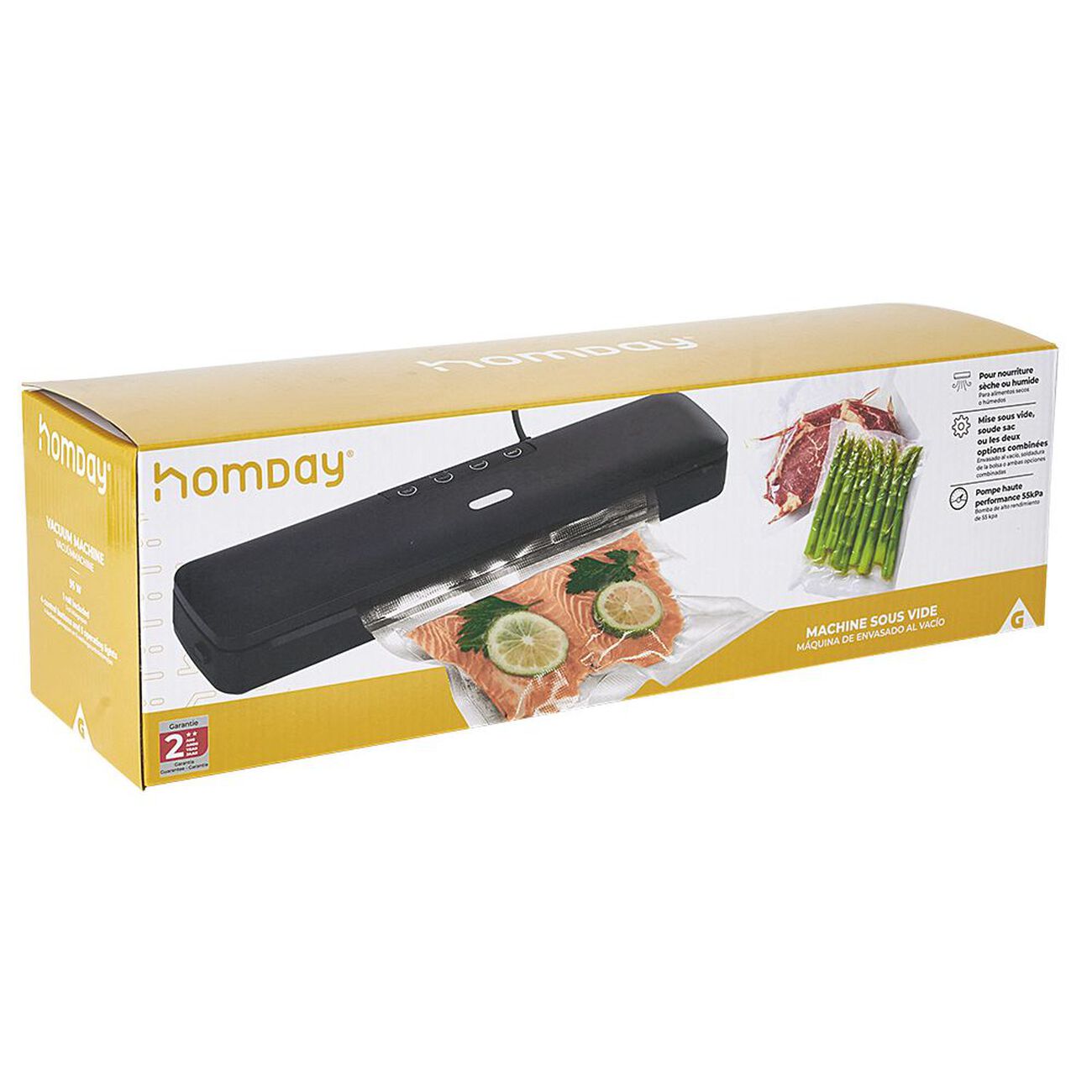 Machine de mise sous vide Homday 95W | GIFI