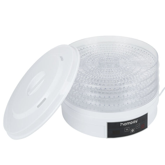 Déshydrateur alimentaire Homday 350W ABS blanc Ø30cm | GIFI