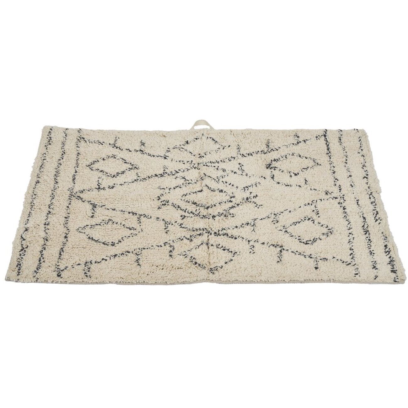 Tapis salle de bain rectangulaire motif ethnique 45x70cm | GIFI