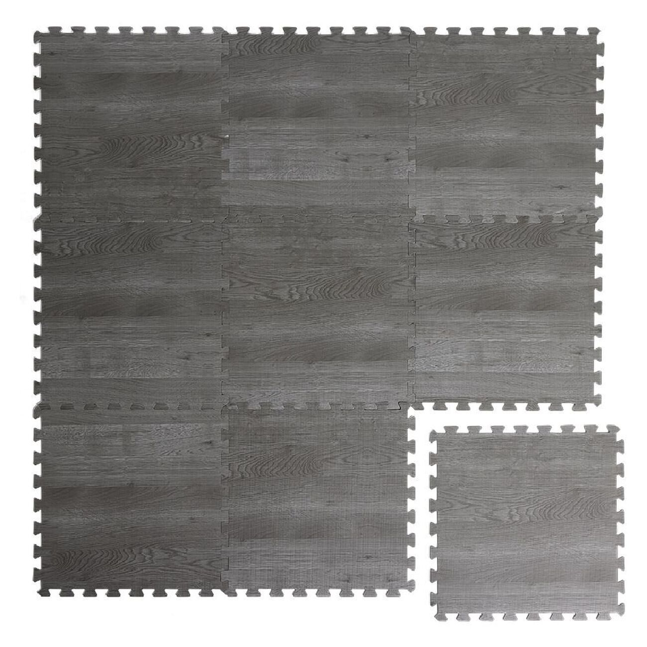 Dalle de protection piscine et spa x9 mousse parquet 50x50cm | GIFI