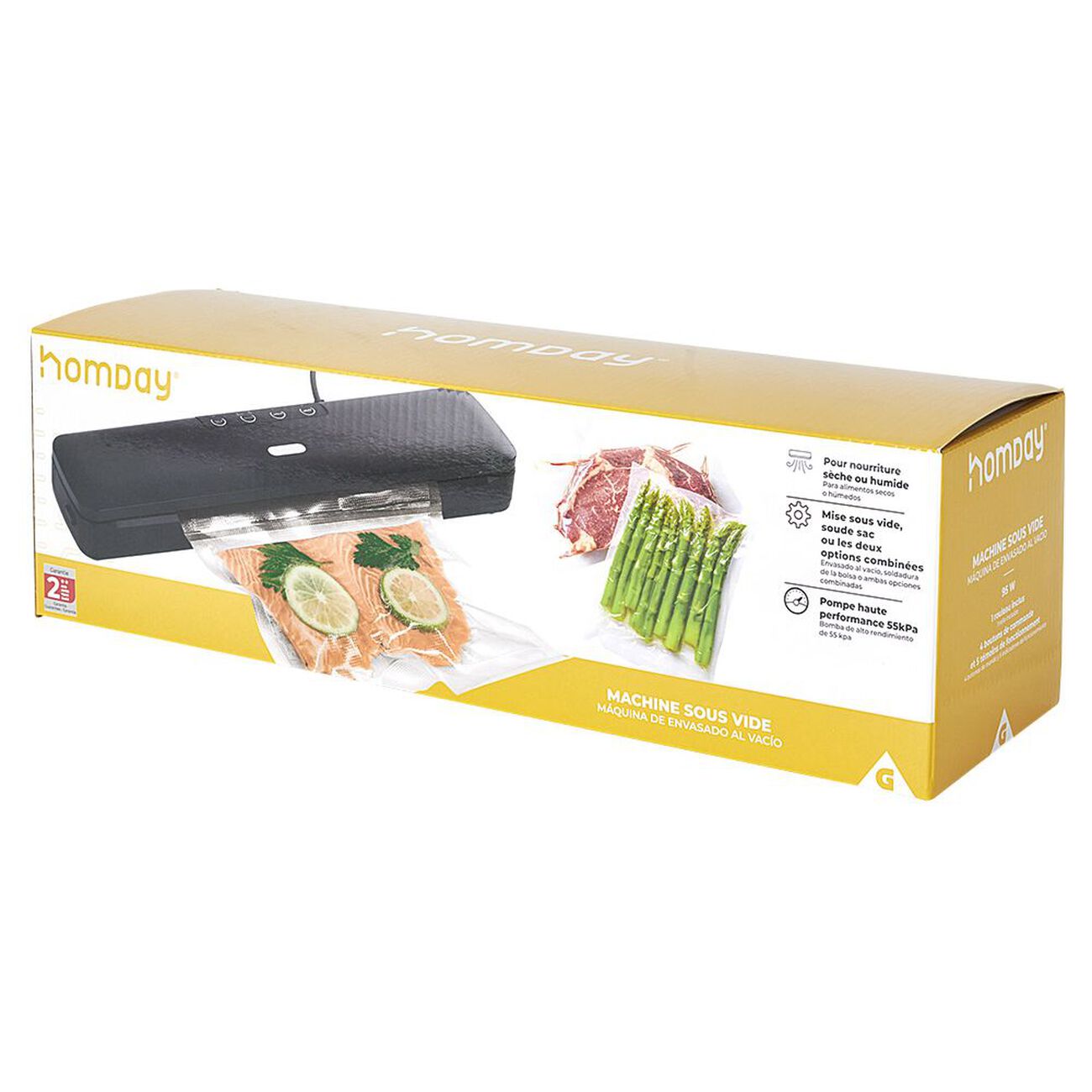 Machine de mise sous vide Homday 95W | GIFI