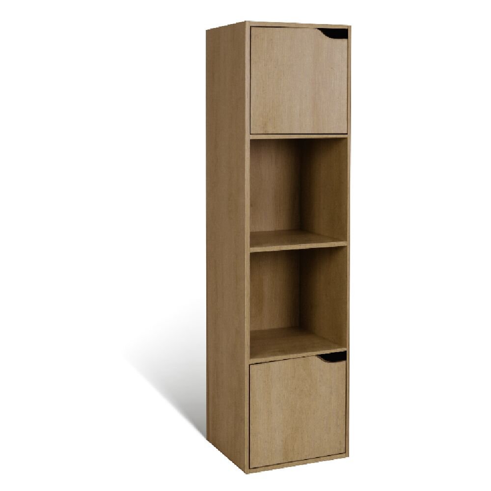 Étagère Adam en bois naturel 4 niches | GIFI