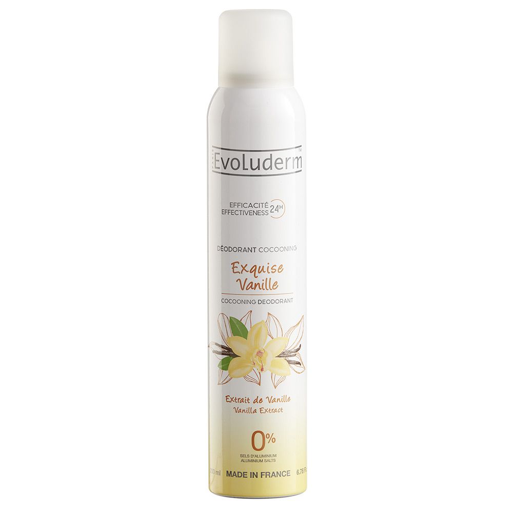 Déodorant Evoluderm exquise vanille 200 ml | GIFI