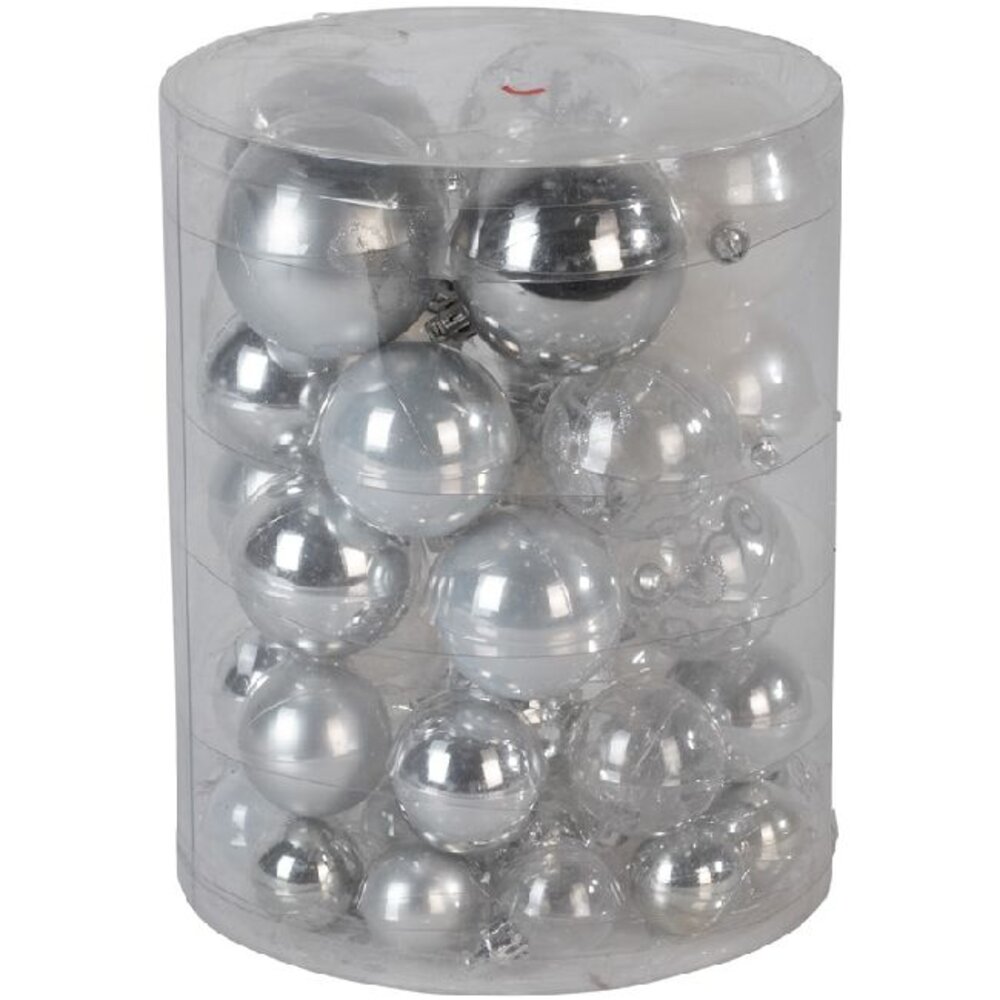 Boule de Noel argentée X41 | GIFI