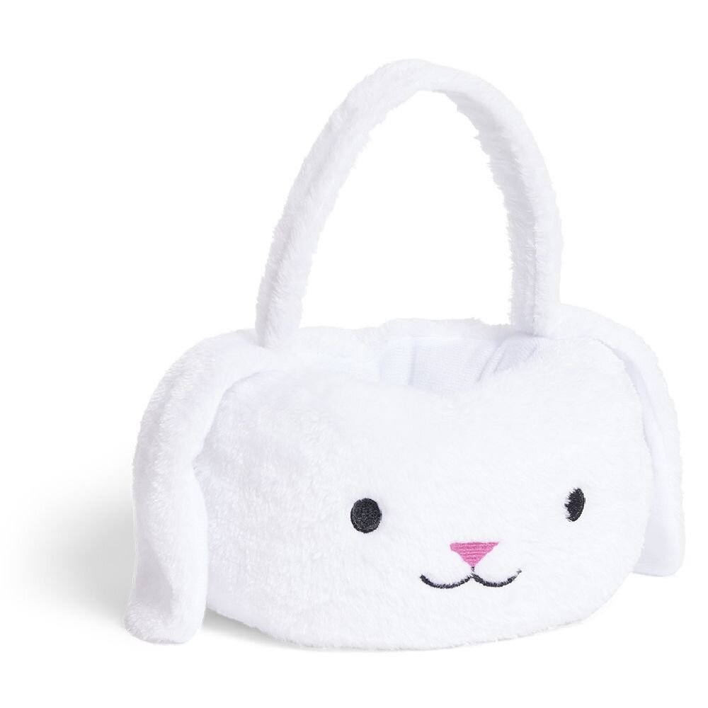Panier de Pâques peluche lapin blanc | GIFI