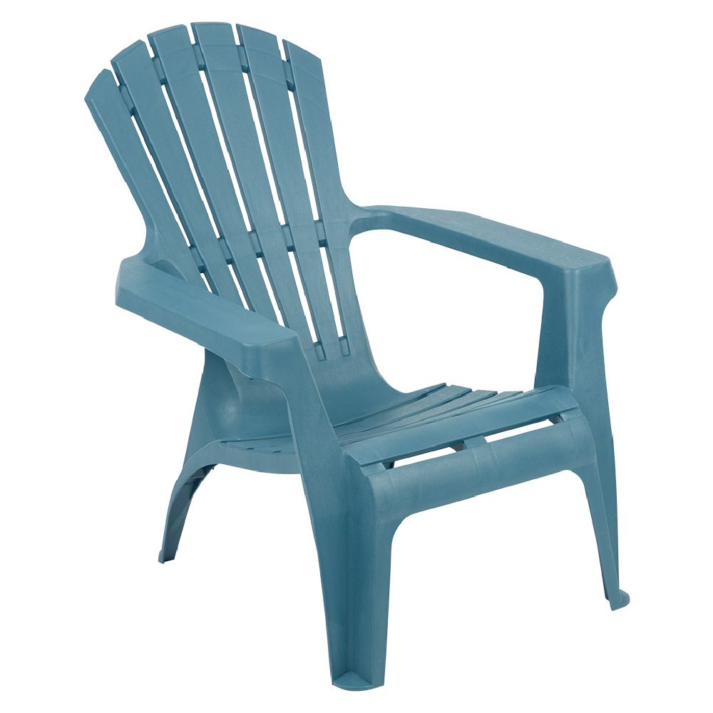 Fauteuil de jardin Relax plastique bleu 86x75xH86cm | GIFI