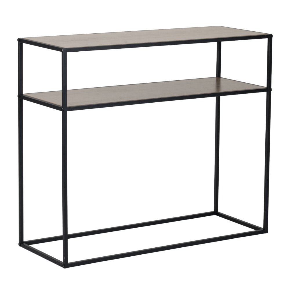 Console métal et Bois Luffi 2 niveaux 80x30xH68,5cm | GIFI