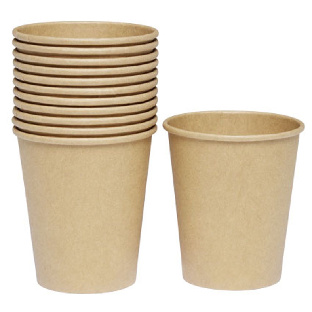 Gobelet en carton kraft marron 24 cl x12 | GIFI
