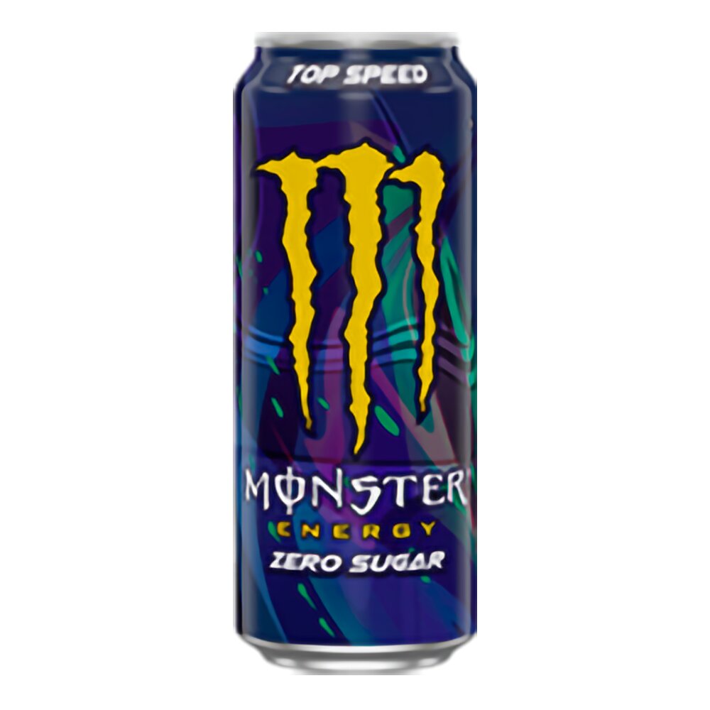 Boisson énergisante Monster Energy Top Speed Zero sans sucres canette ...