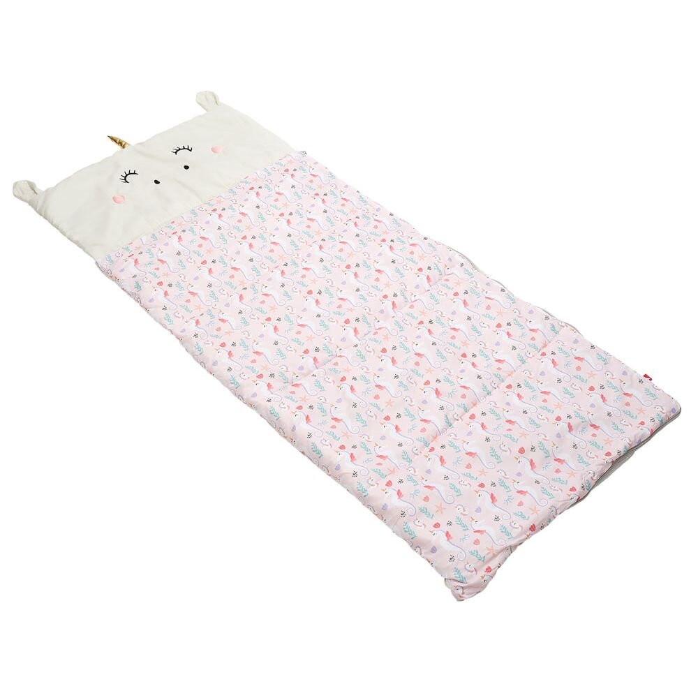 Sac de couchage enfant motif licorne rose 70x160cm | GIFI