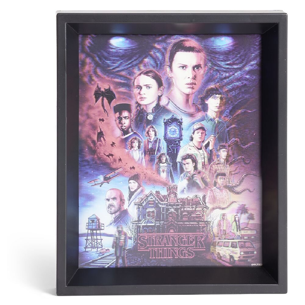 Cadre avec poster effet 3D Stranger Things - 23,6x28,5cm | GIFI