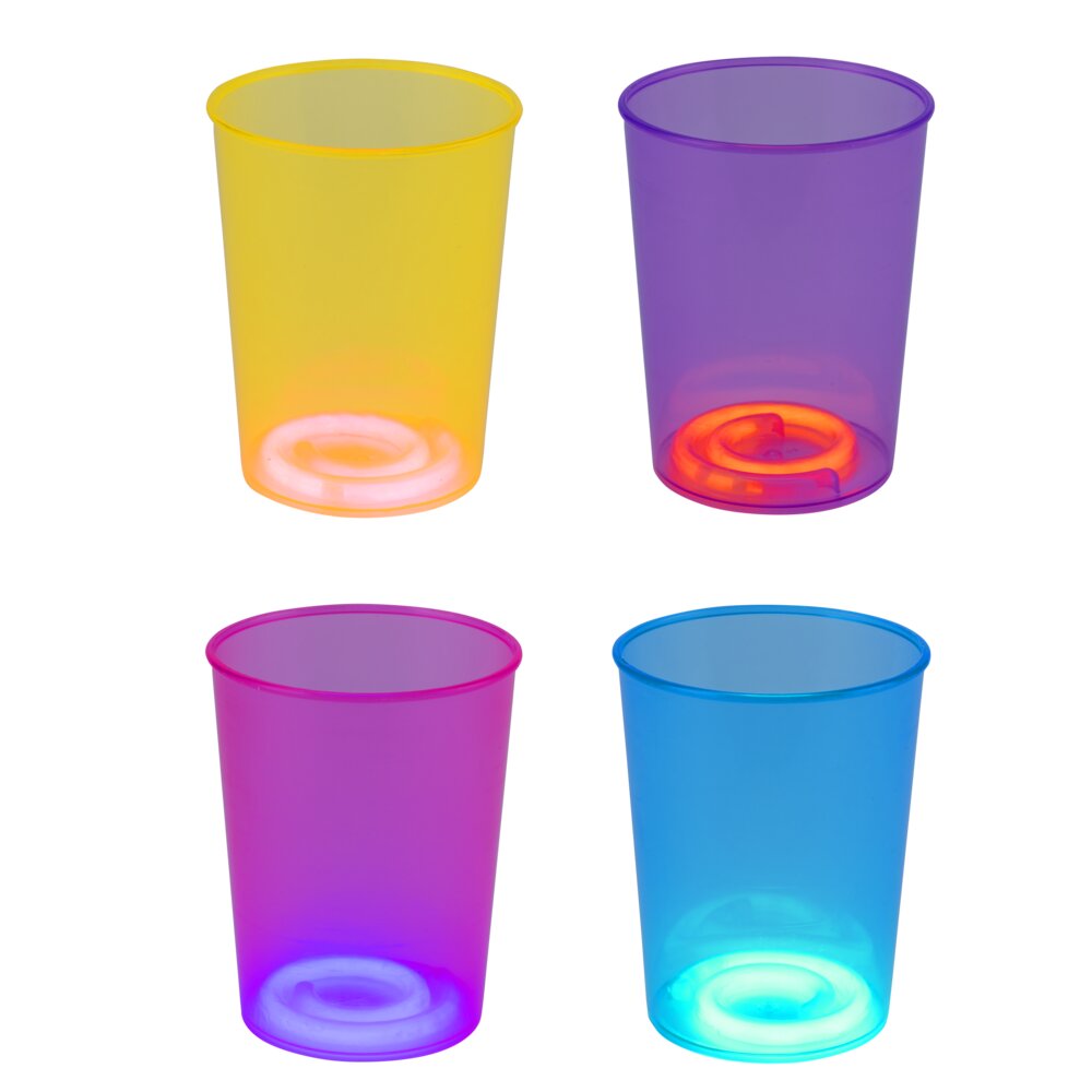 Gobelet phosphorescent avec sticks assortis x10 | GIFI