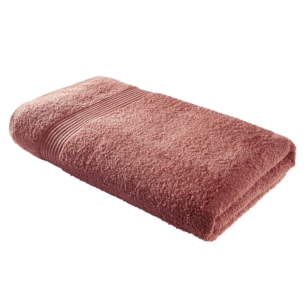 Drap de bain maxi 90x150cm coton orange terracotta | GIFI
