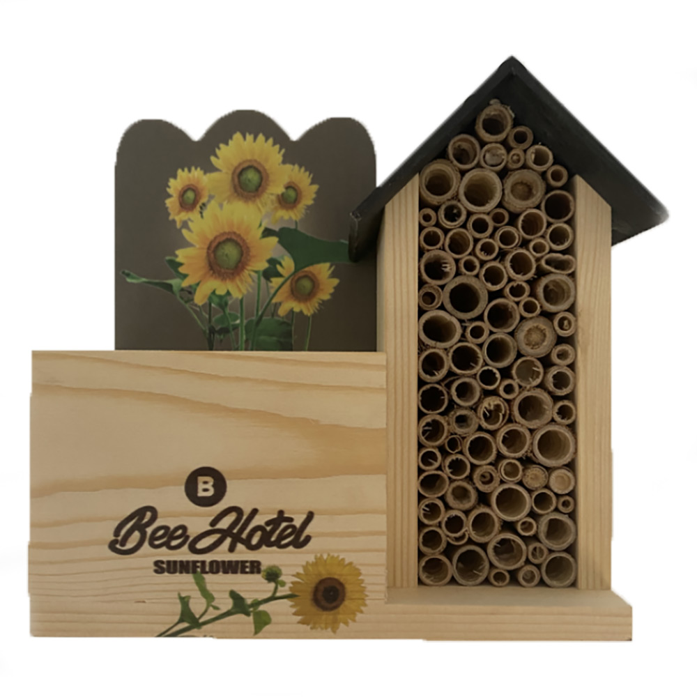 Hôtel à insectes + plantation L18,5 x l9 x H18 cm | GIFI