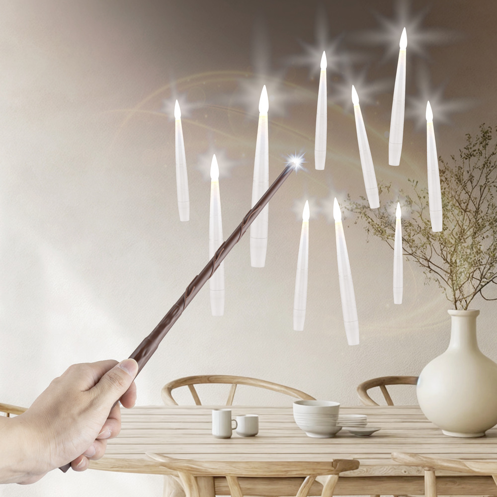 Lot de 10 bougies flottantes LED H15cm | GIFI