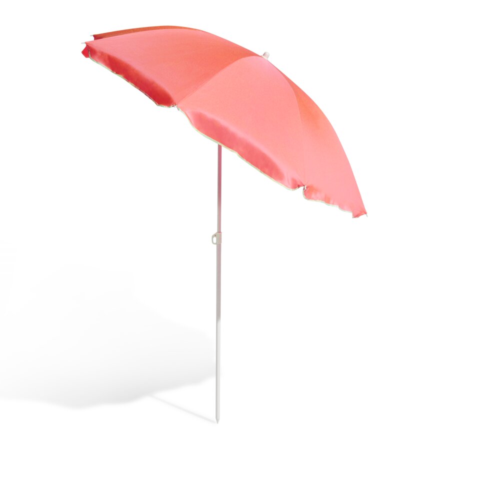 Parasol inclinable Funky orange Ø160xH.195cm | GIFI