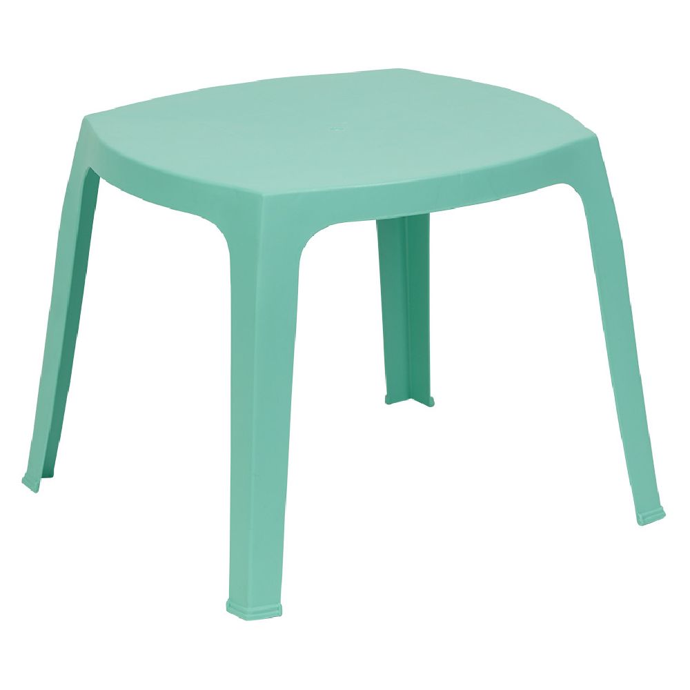 Table de jardin enfant bleu 56x51xH45cm | GIFI