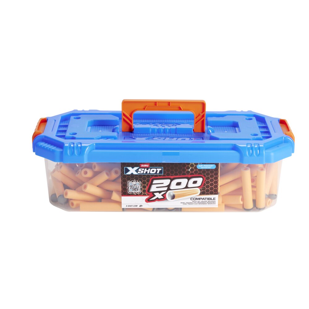 Munition cartouche en mousse 200 pièces Xshot dans valisette plastique ...