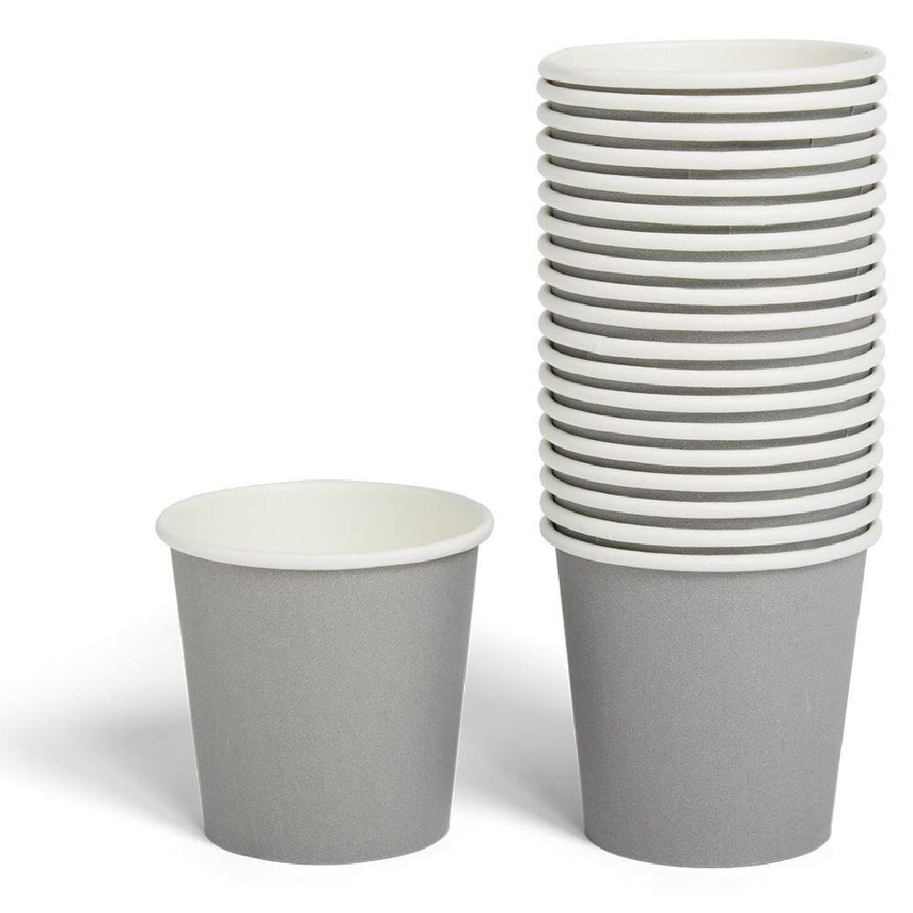 Gobelet en carton 36cl Gris x20 | GIFI