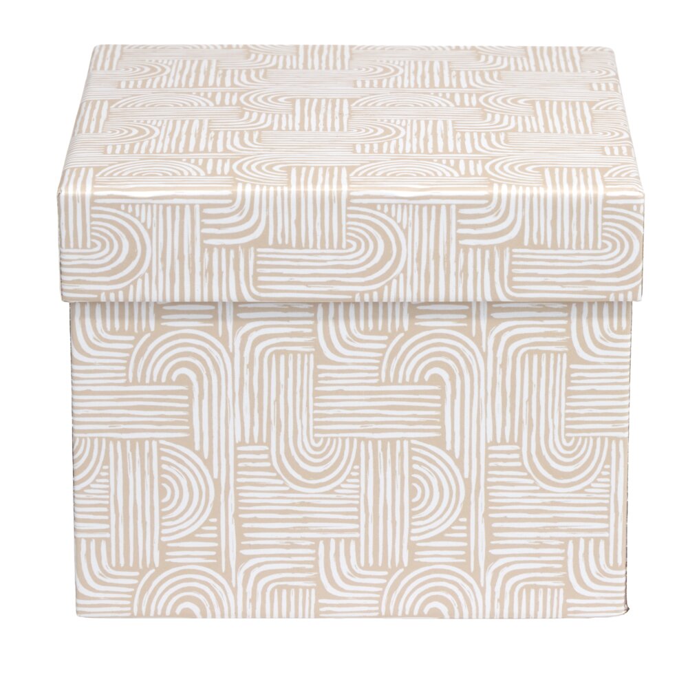 Boîte carton décorée 13x10xH13cm - 2 modèles | GIFI