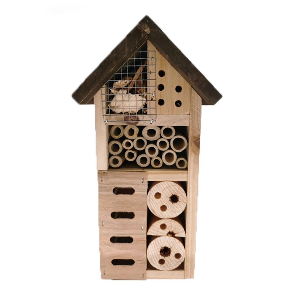 Hôtel à insectes L13 x l8,5 x H26 cm | GIFI