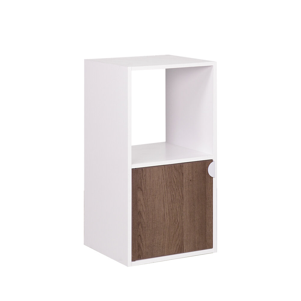 Étagère Adam MDF blanche 2 cubes 30xH61x29,5cm | GIFI