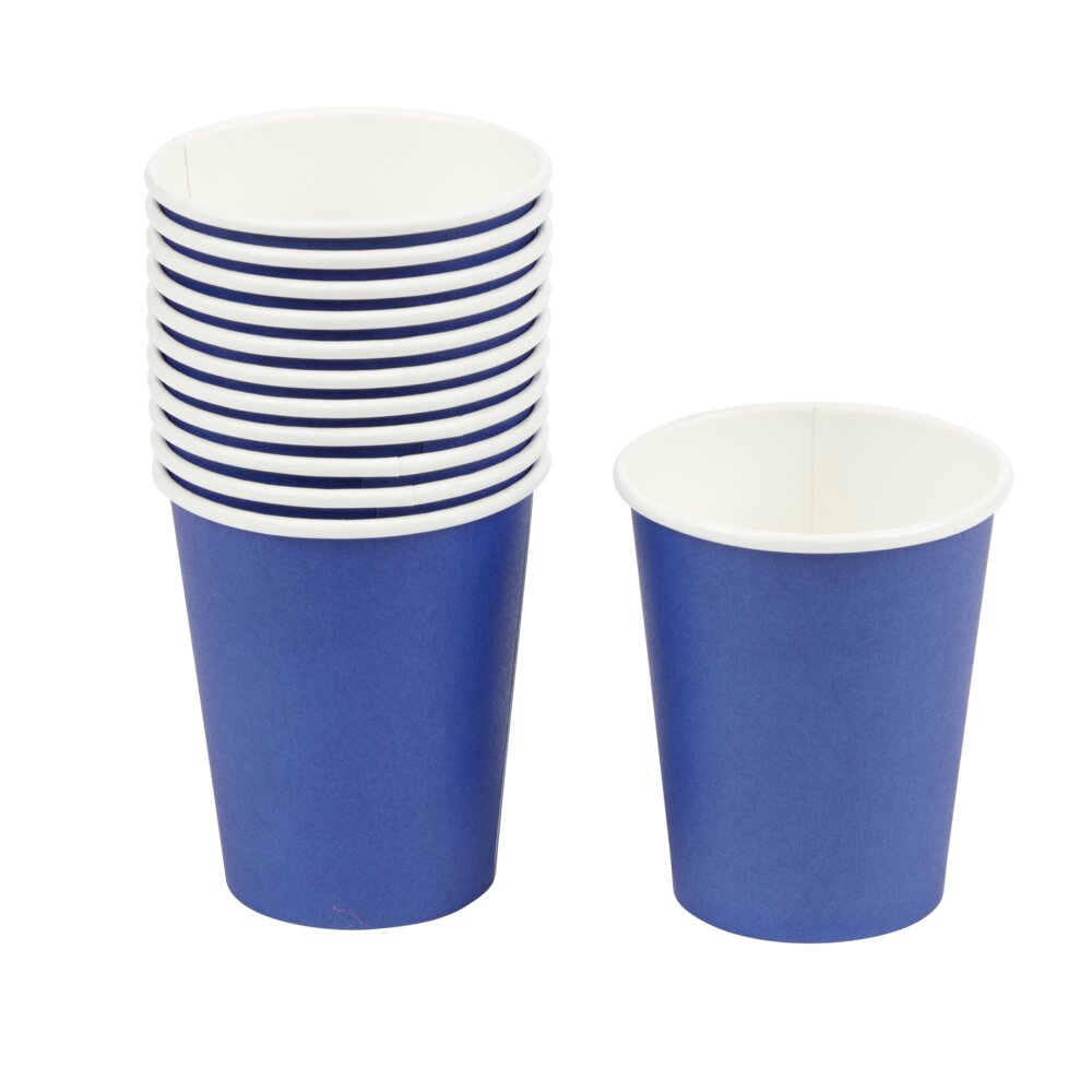 Gobelet en carton bleu 25cl x12 | GIFI
