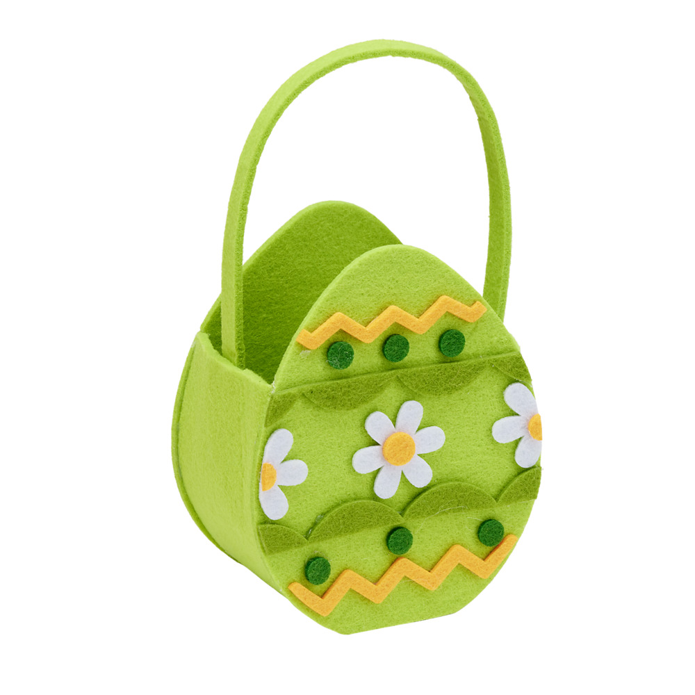Panier en feutrine Pâques 15x7xH14,5cm (5 modèles) | GIFI