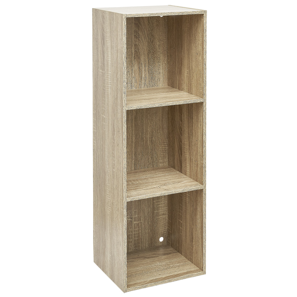 Structure Box Cube 3 cases 35x30x105cm bois naturel | GIFI