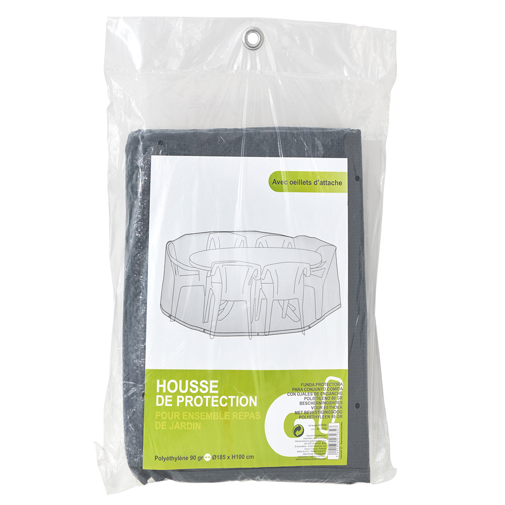 Housse de protection ronde pour salon jardin | GIFI