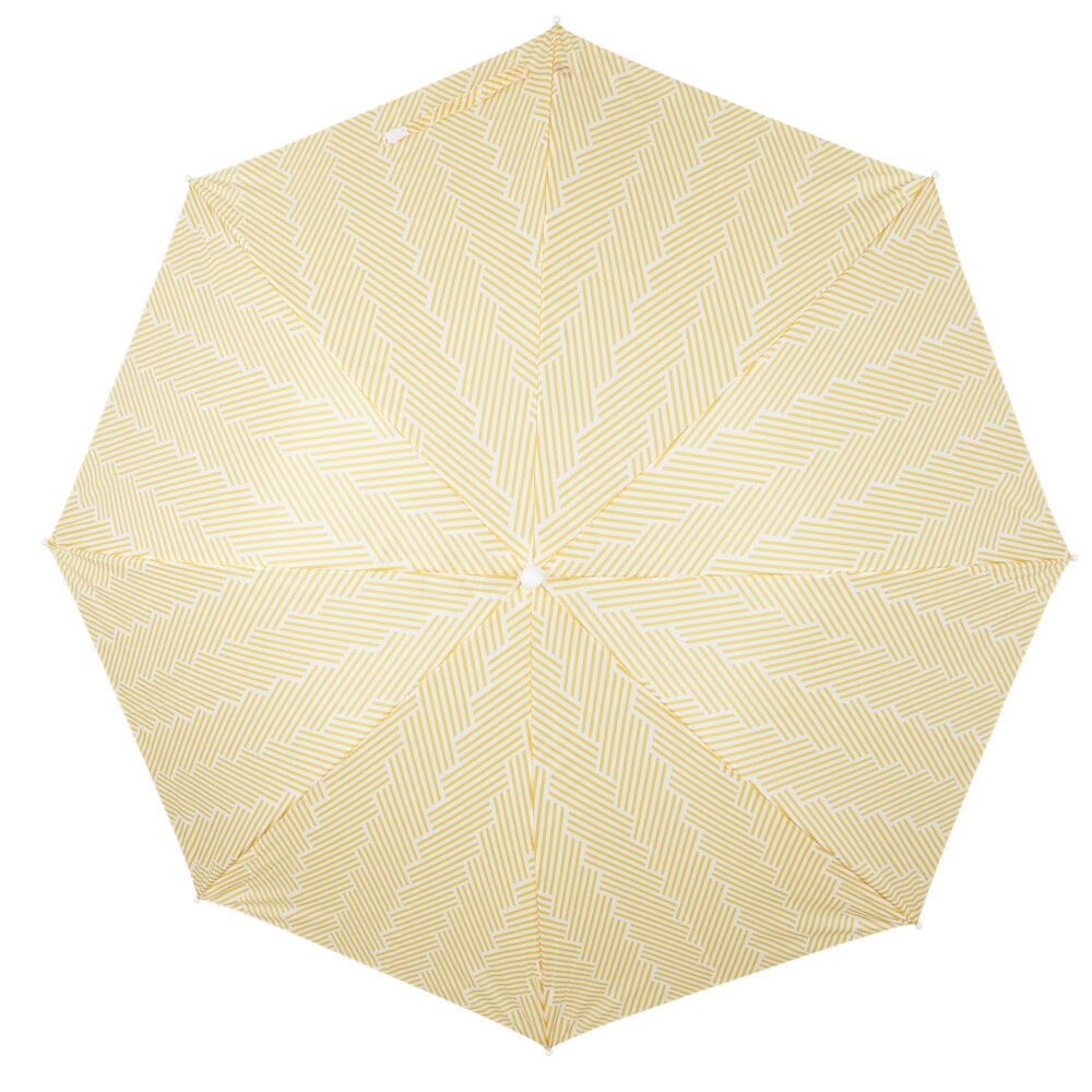 Parasol de plage à clipser Funky jaune Ø106xH85cm | GIFI