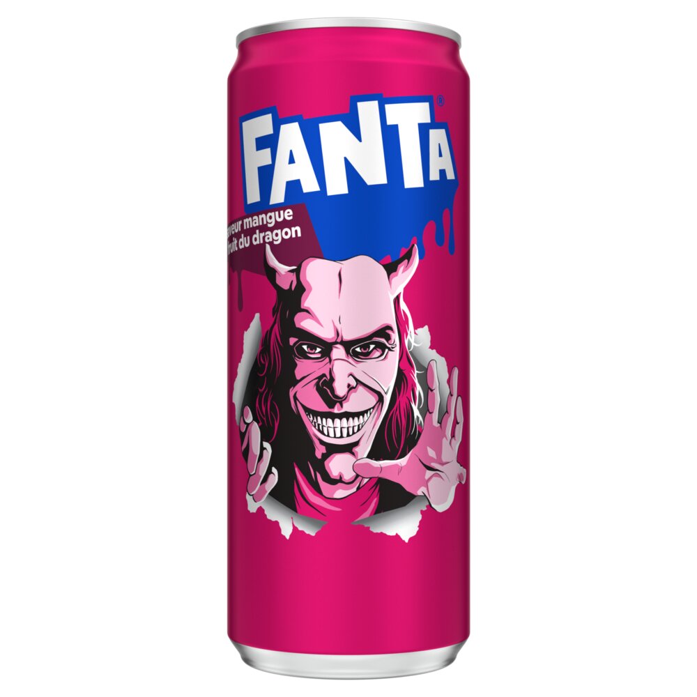 Boisson gazeuse Fanta mangue et fruit du dragon canette 33cl | GIFI