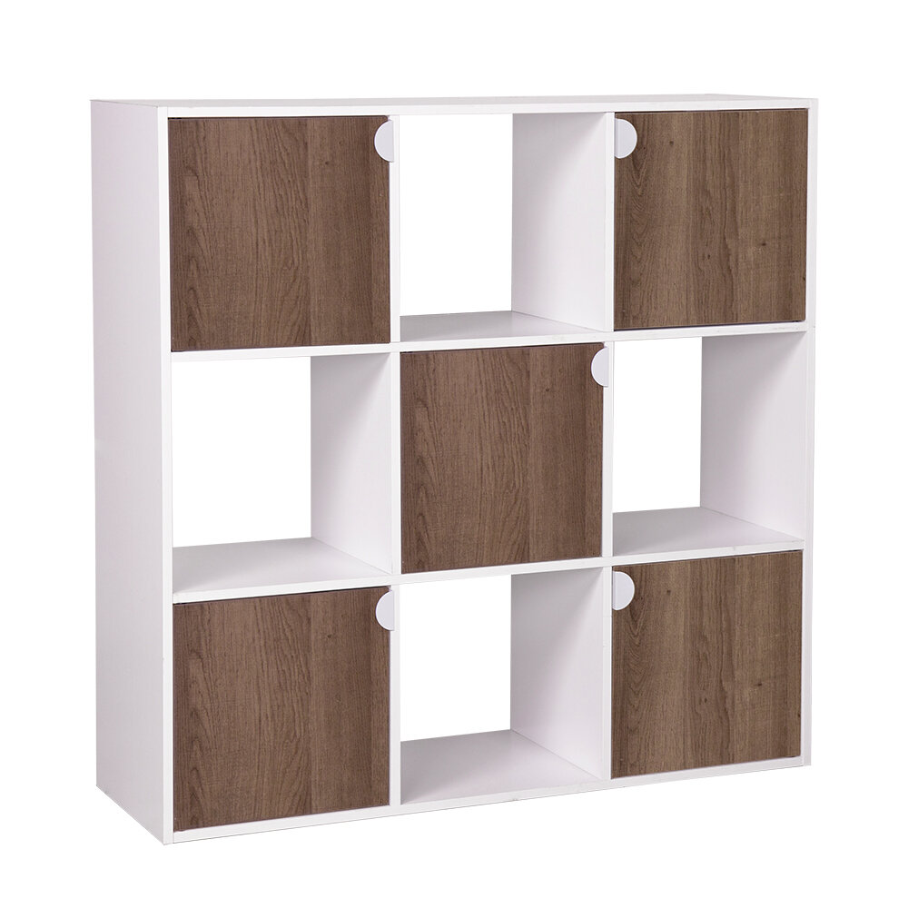 Étagère Adam MDF blanche 9 cubes 90xH90x29,5cm | GIFI