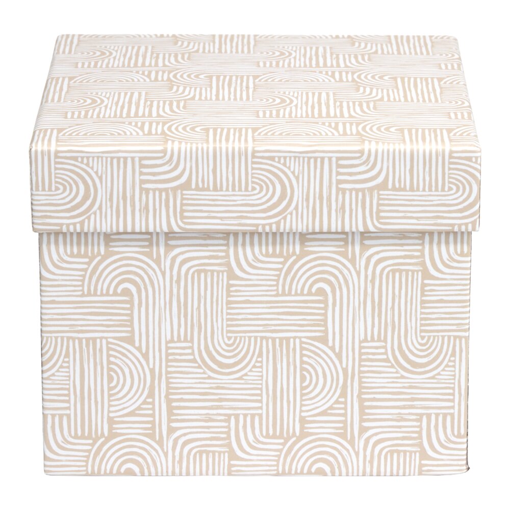 Boîte carton décorée 15x12xH15cm - 2 modèles | GIFI