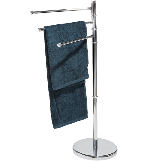 Porte serviettes en métal gris | GIFI