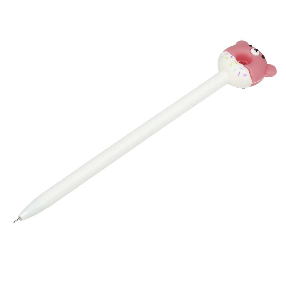 Stylo kawaii ourson donut funny rose et blanc L20cm | GIFI