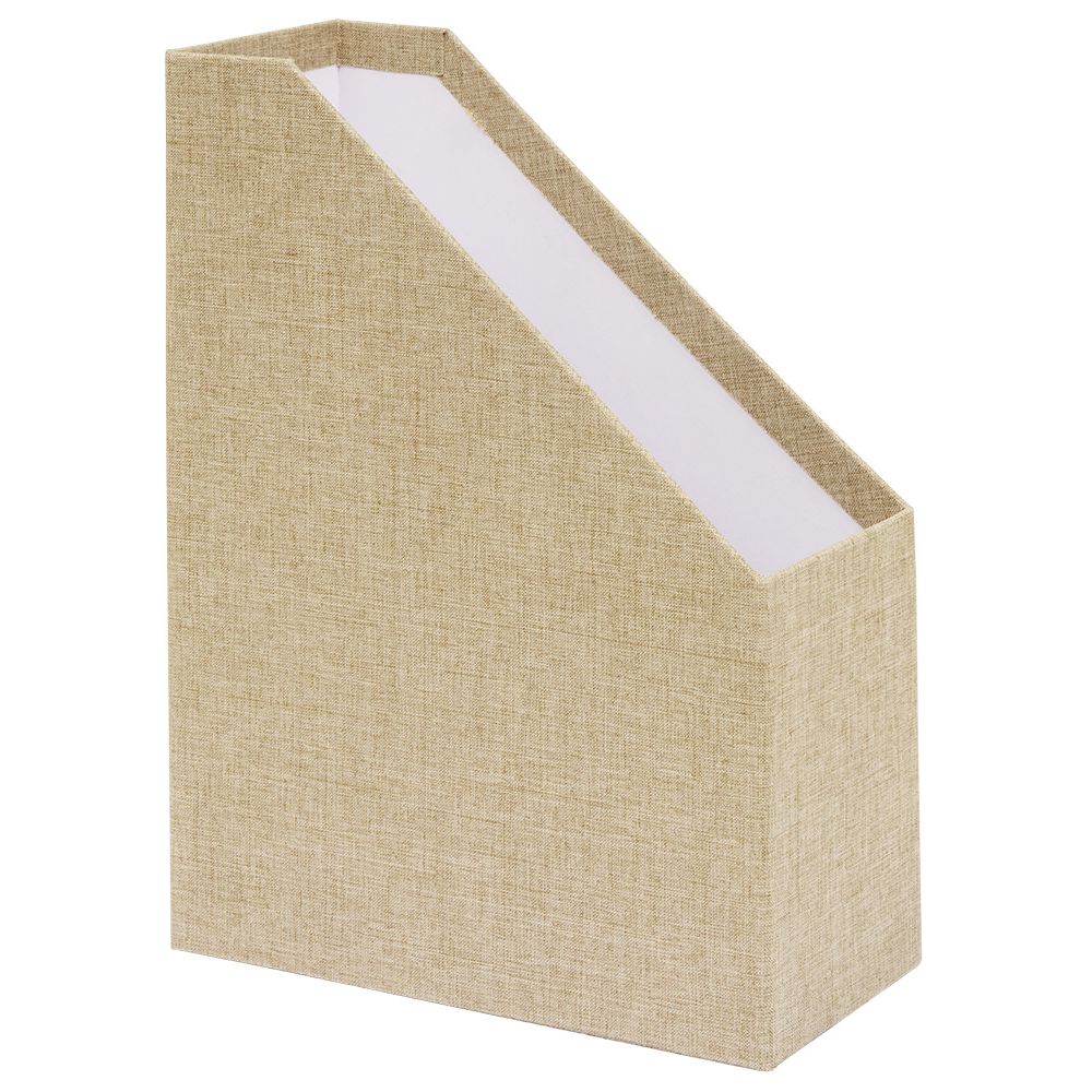 Porte-revues en carton finition lin 24.5X11,5xH32,5 cm | GIFI