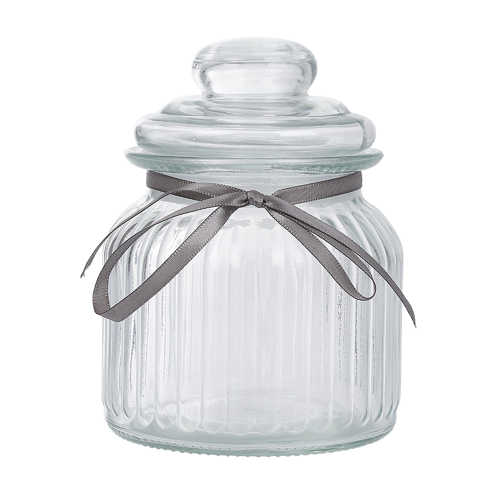 Bonbonnière en verre transparent 0,6L | GIFI