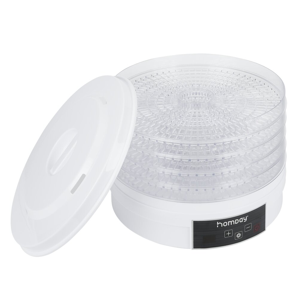 Déshydrateur alimentaire Homday 350W ABS blanc Ø30cm | GIFI